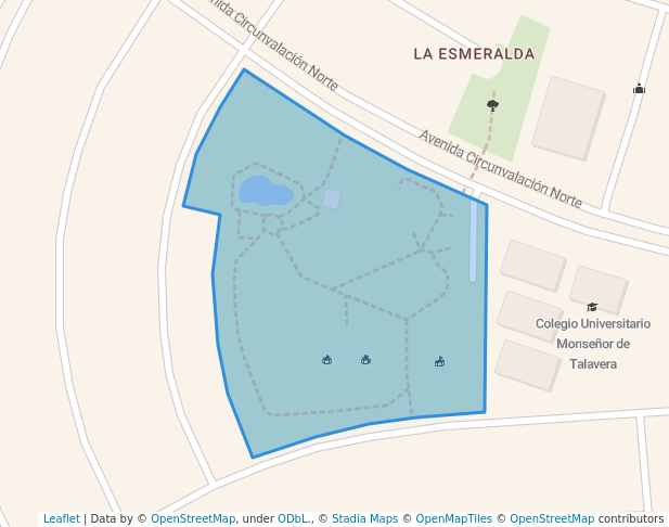Parque La Esmeralda in San Diego | Map and Routes