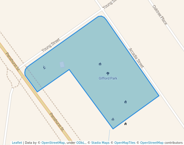 Gifford Park in Penshurst | Map and Routes