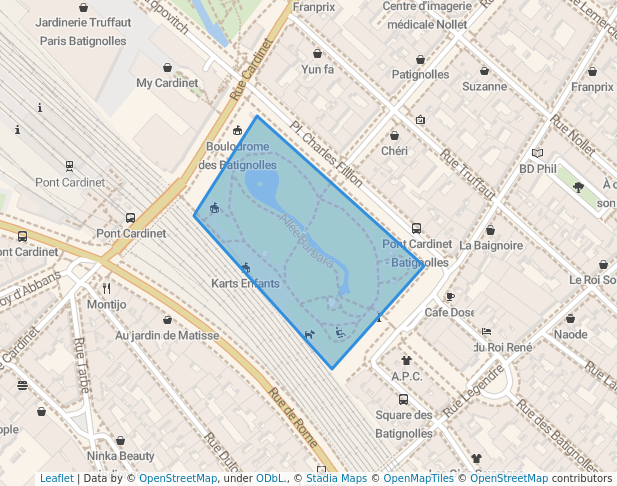 Square des Batignolles in Paris | Map and Routes