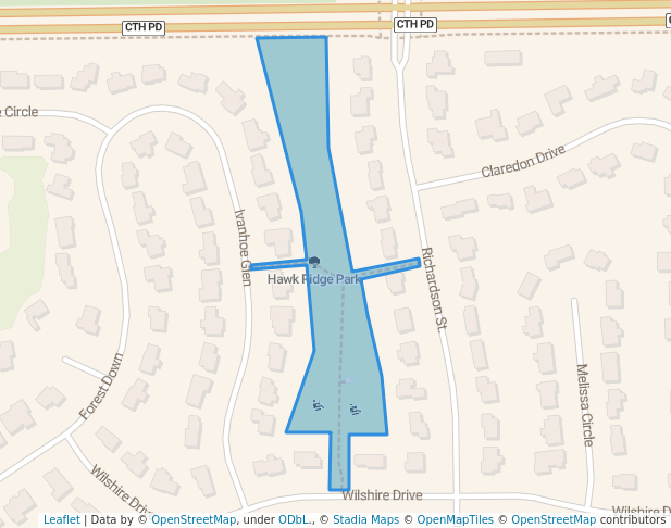 Hawk Ridge Park in Fitchburg | Map and Routes