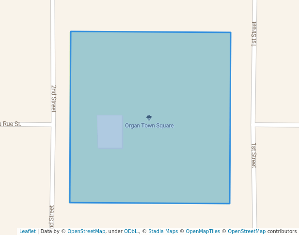 Organ Town Square in Organ | Map and Routes