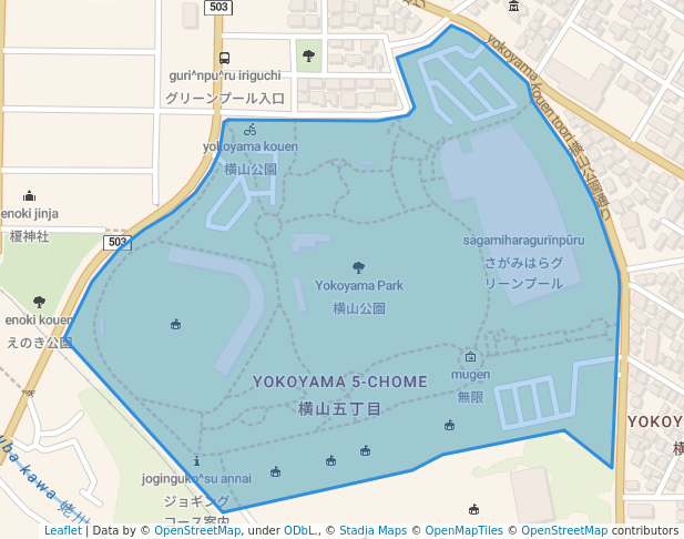 Yokoyama Park in Sagamihara | Map and Routes