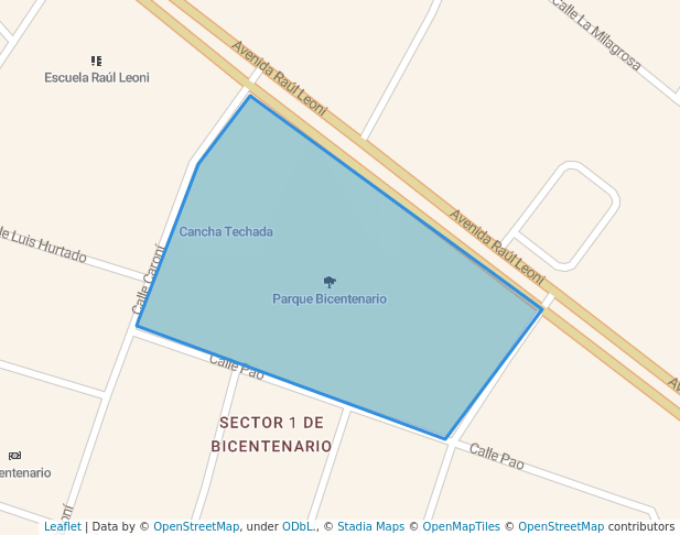 Parque Bicentenario in Upata | Map and Routes