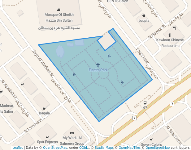 Electra Park in Abu Dhabi | Map and Routes