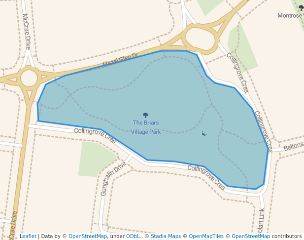 The Briars Village Park in Doreen | Map and Routes