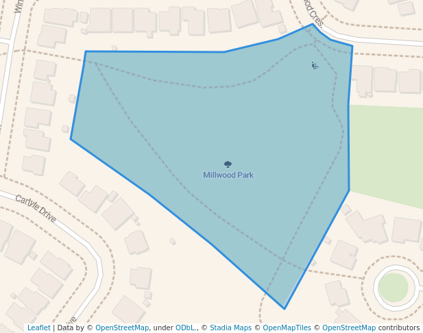 Millwood Park in Kitchener | Map and Routes