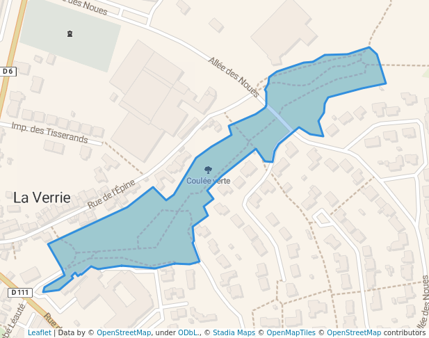Coulée verte in Chanverrie | Map and Routes