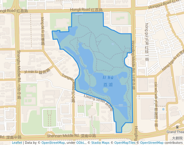 Lychee Park in Shen Zhen Shi | Map and Routes