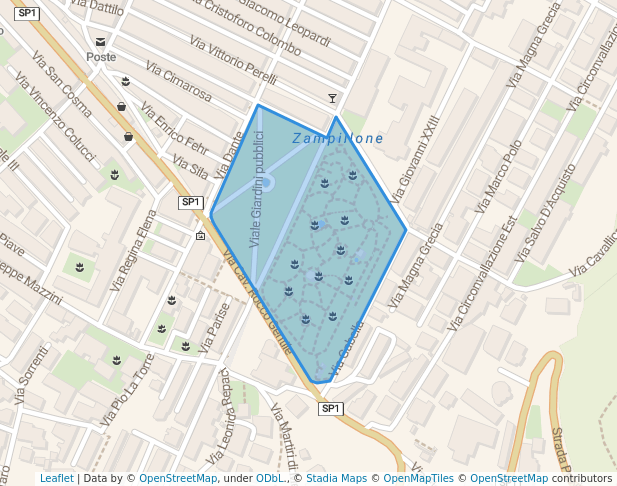 Villa Comunale Carlo Ruggiero in Cittanova | Map and Routes