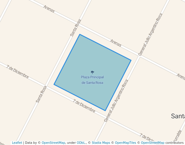 Plaza Principal de Santa Rosa in Santa Rosa | Map and Routes