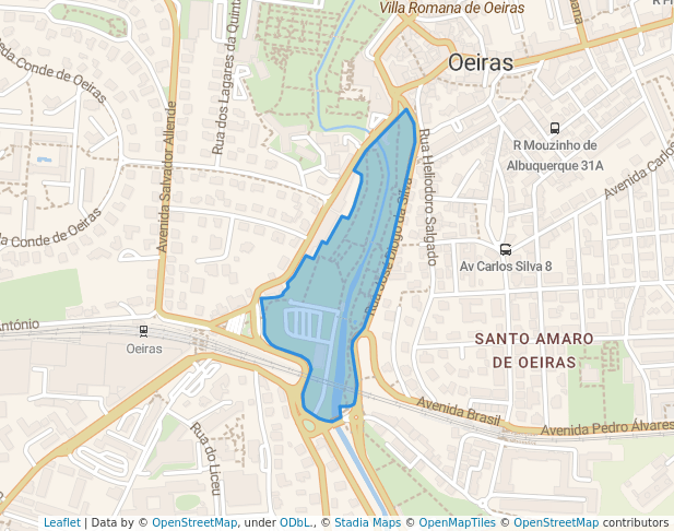 Parque Almirante Gago Coutinho in Oeiras | Map and Routes