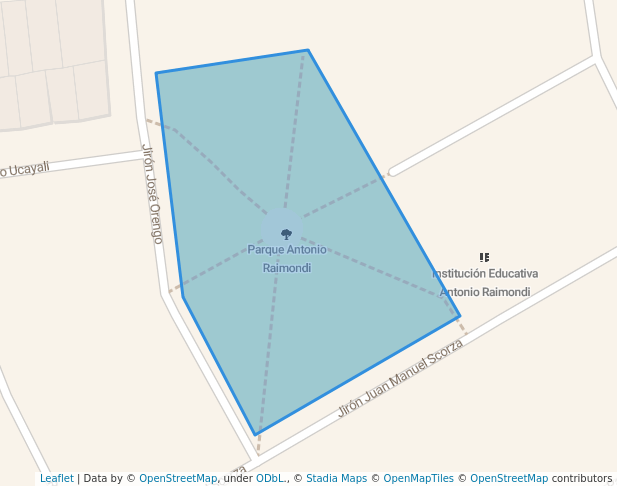 Parque Antonio Raimondi in San Luis | Map and Routes