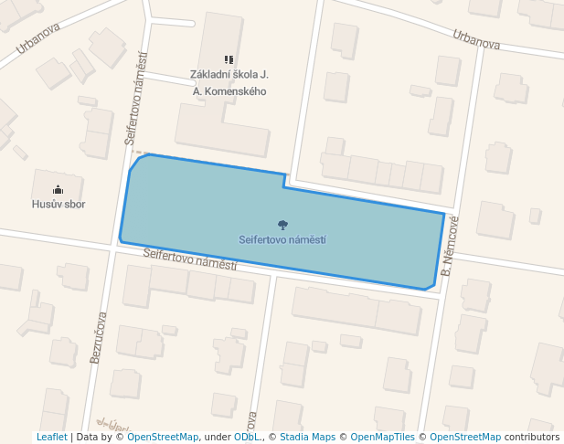 Seifertovo náměstí in Kyjov | Map and Routes