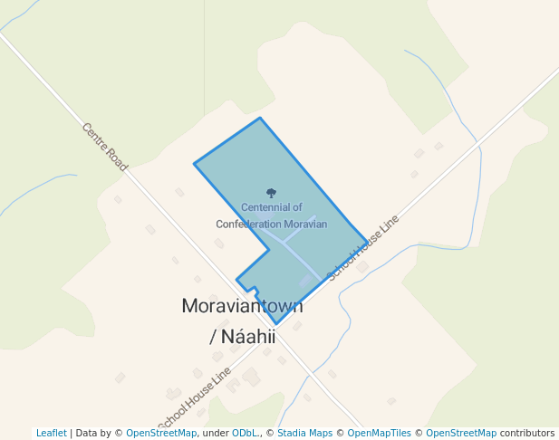 Centennial of Confederation Moravian in Thamesville | Map and Routes
