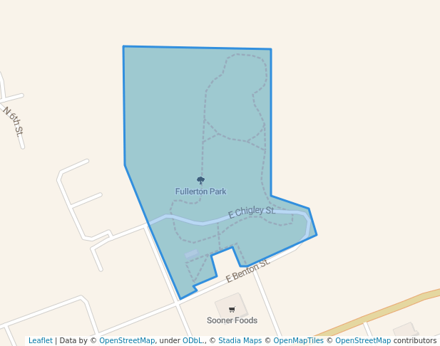 Fullerton Park in Davis | Map and Routes