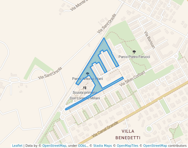 Parco Antonio Piani in Faenza | Map and Routes