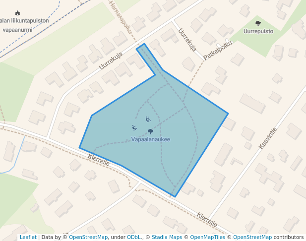 Vapaalanaukee in Vanda | Map and Routes