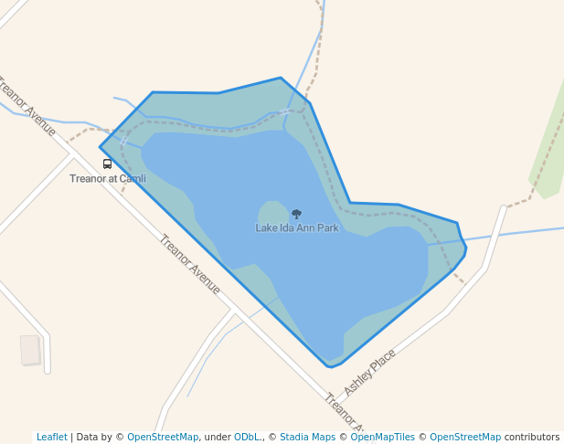 Lake Ida Ann Park in Victoria | Map and Routes