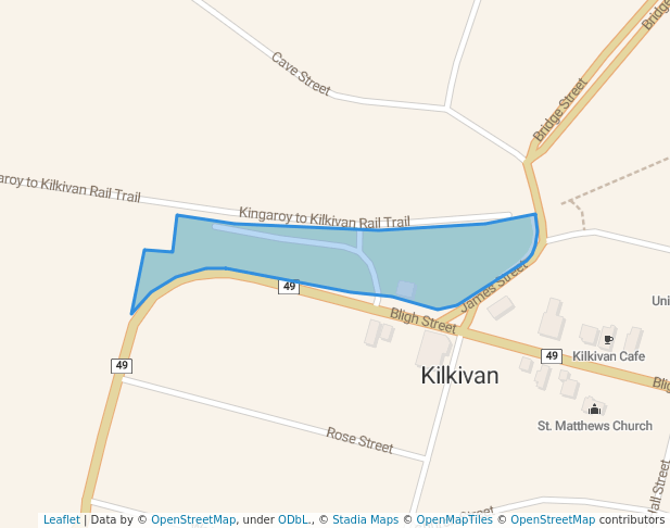 Lester Miller Park in Kilkivan | Map and Routes