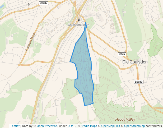 Farthing Downs in Coulsdon | Map and Routes