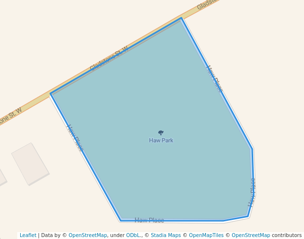 Haw Park in Swift Current | Map and Routes