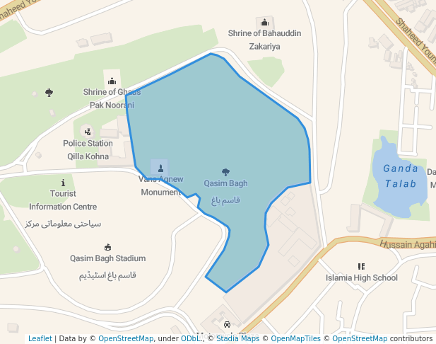 Qasim Bagh in Multan | Map and Routes