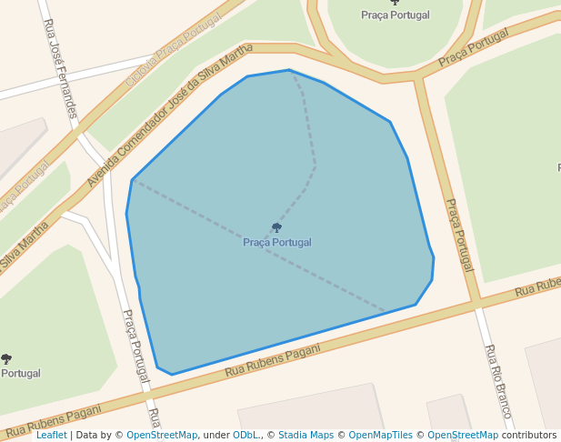 Praça Portugal in Bauru | Map and Routes