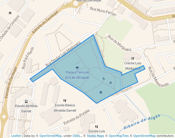 Parque Terra da Eira de Alfragide in Amadora | Map and Routes