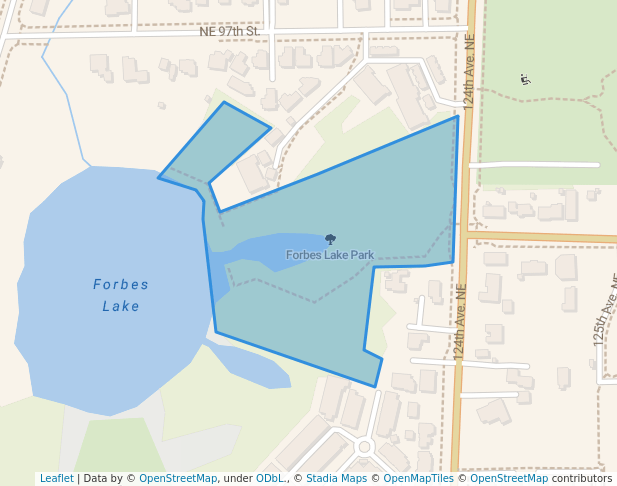 Forbes Lake Park in Kirkland | Map and Routes
