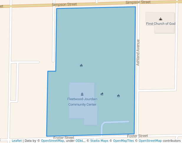 Foster Park in Evanston | Map and Routes