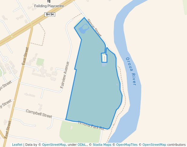 Timona Park in Feilding | Map and Routes