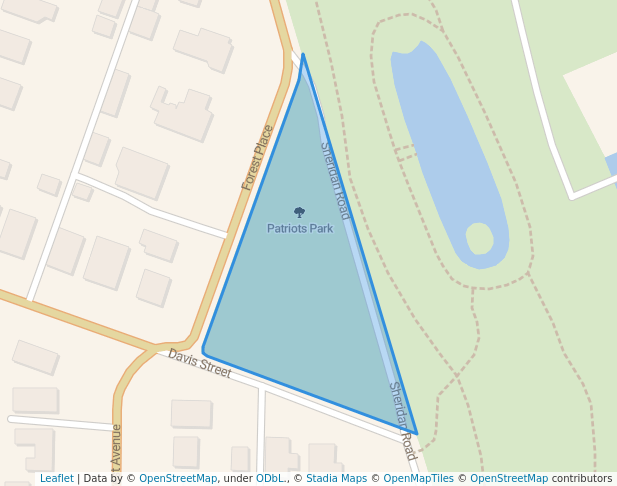 Patriots Park in Evanston | Map and Routes