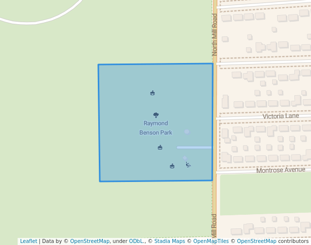 Raymond Benson Park in Wood Dale | Map and Routes
