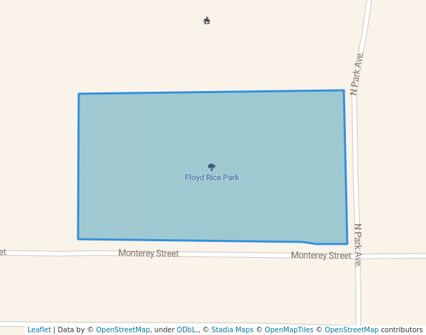 Floyd Rice Park in Avenal | Map and Routes