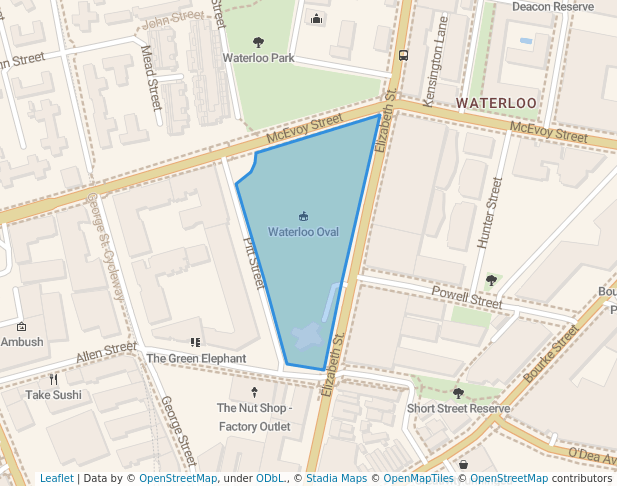 Waterloo Park in Waterloo | Map and Routes
