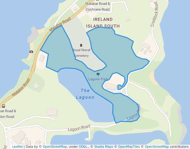 Lagoon Park in Sandys | Map and Routes