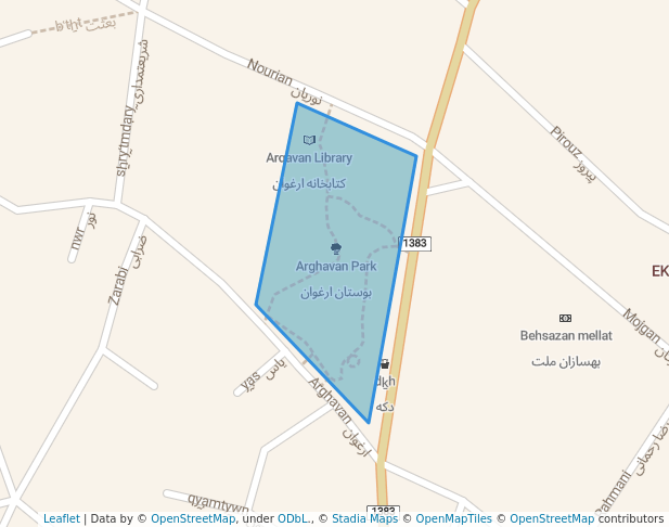 Arghavan Park in Tehran | Map and Routes