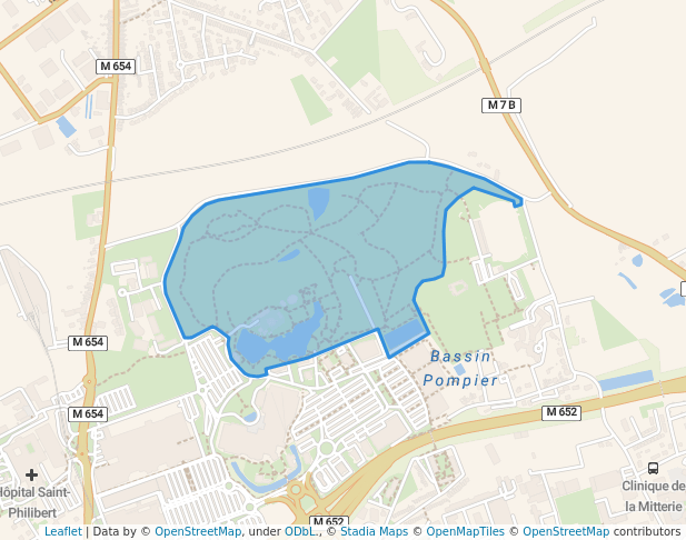 Parc Naturel Urbain de Lomme in Lille | Map and Routes