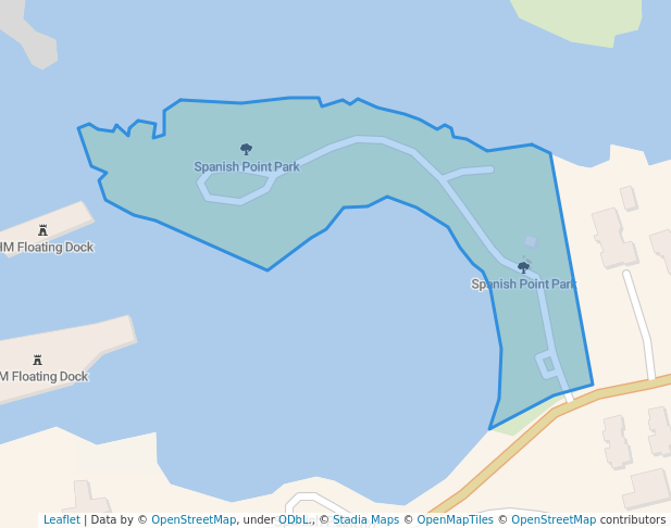 Spanish Point Park in Pembroke | Map and Routes
