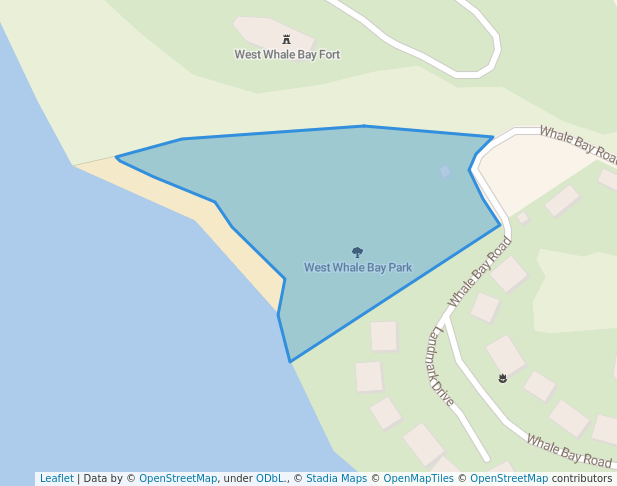 West Whale Bay Park in Southampton | Map and Routes