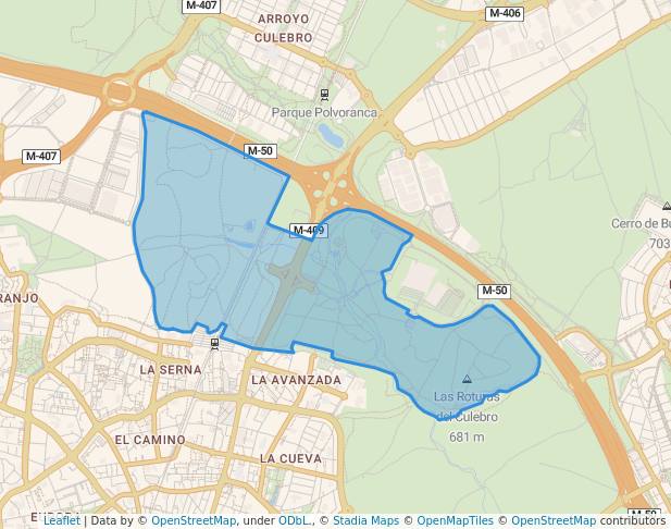 Bosque Sur in Leganés | Map and Routes