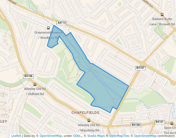 Lake View Park in Coventry | Map and Routes