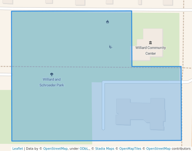 Willard and Schroeder Park in Lincoln | Map and Routes