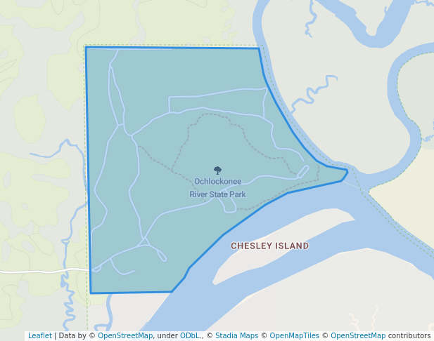Ochlockonee River State Park in Sopchoppy | Map and Routes