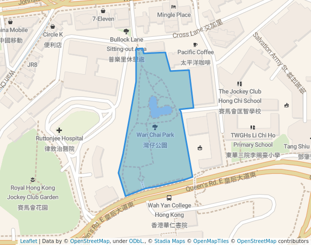 Wan Chai Park in Hong Kong | Map and Routes