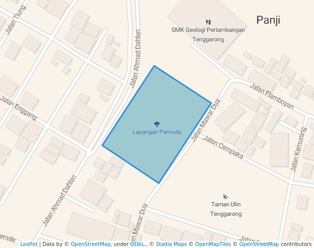 Lapangan Pemuda in Tenggarong | Map and Routes