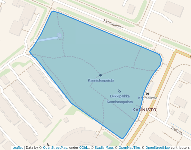 Kannistonpuisto in Vanda | Map and Routes