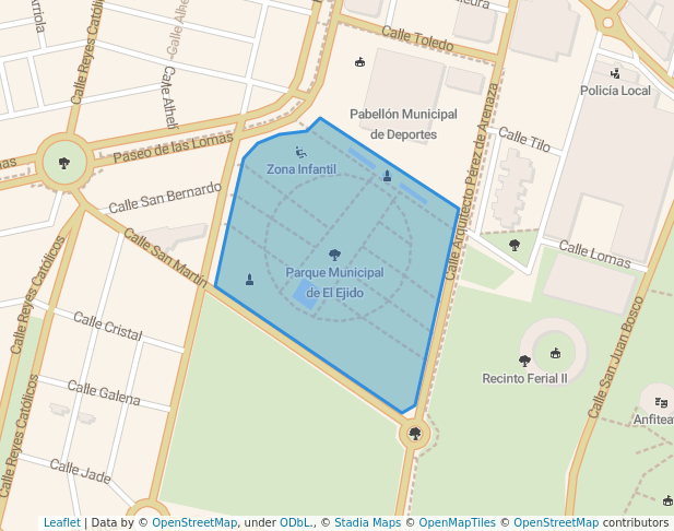 Parque Municipal de El Ejido in El Ejido | Map and Routes