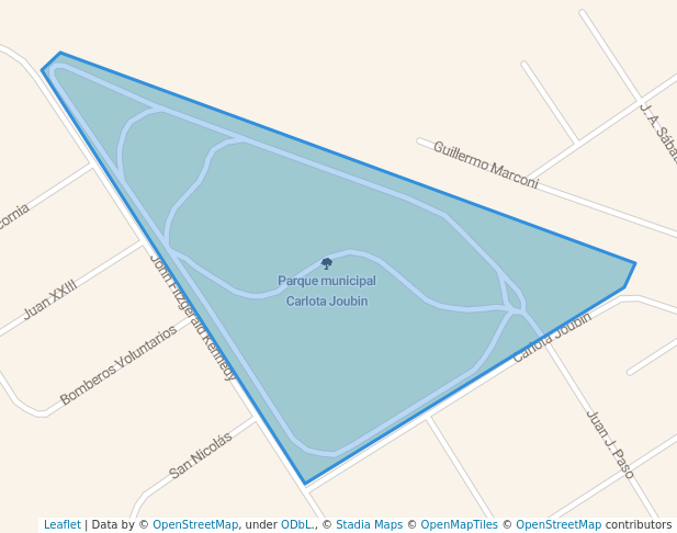 Parque municipal Carlota Joubin in Firmat | Map and Routes