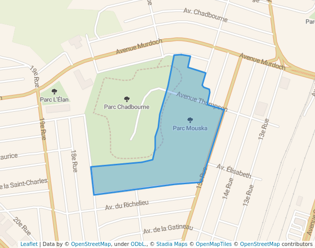 Parc Mouska in Rouyn-Noranda | Map and Routes